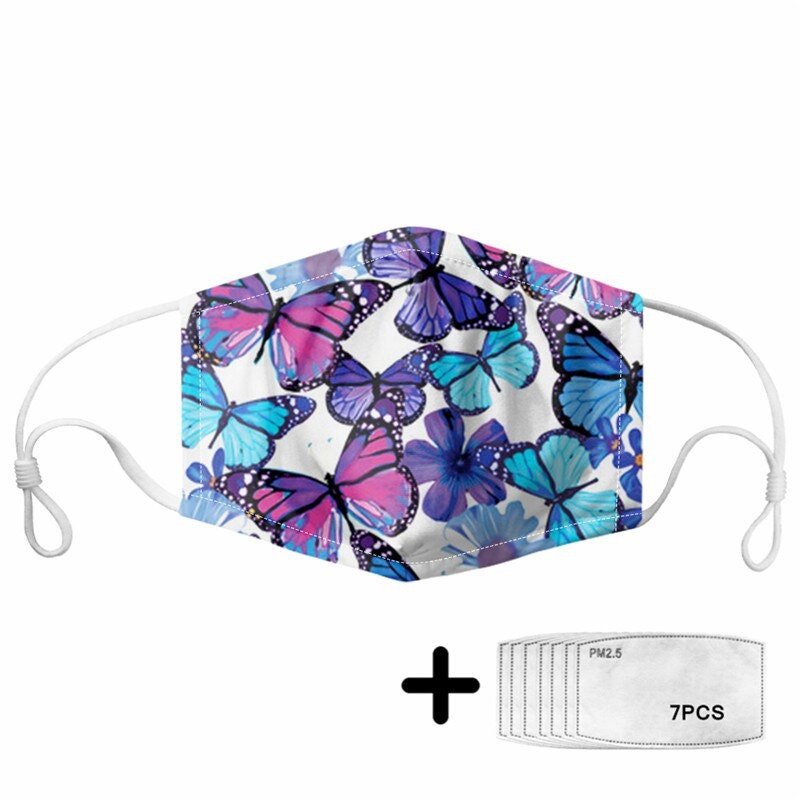 Blue Morpho Butterfly Face Mask Butterfly Mask Blue Butterfly | Etsy