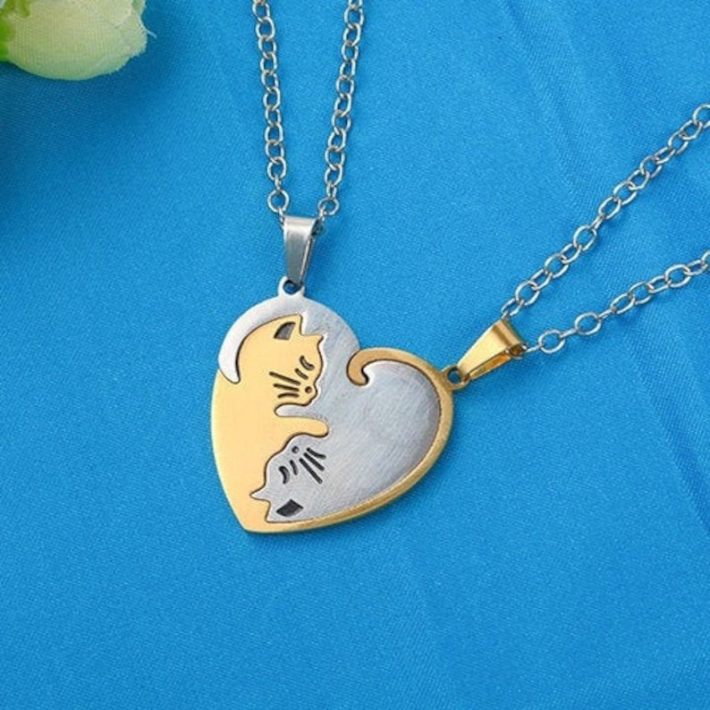 Cat Friendship Necklace BFF Jewelry Best Friends Necklace | Etsy Australia Cat Friendship Necklace BFF Jewelry Best Friends Necklace | Etsy Australia