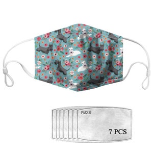 Cute Yorkshire Terrier Dog Mask Yorkie Dog Face Mask Womens - Etsy