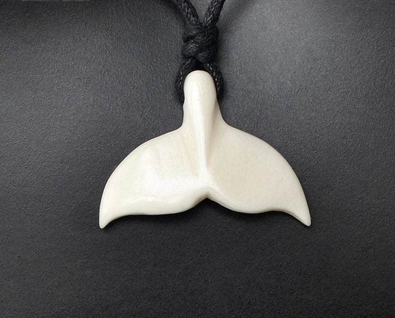 Humpback Whale Bone Fish Hook Pendant