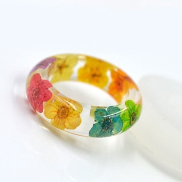 Real Flower Ring - Etsy