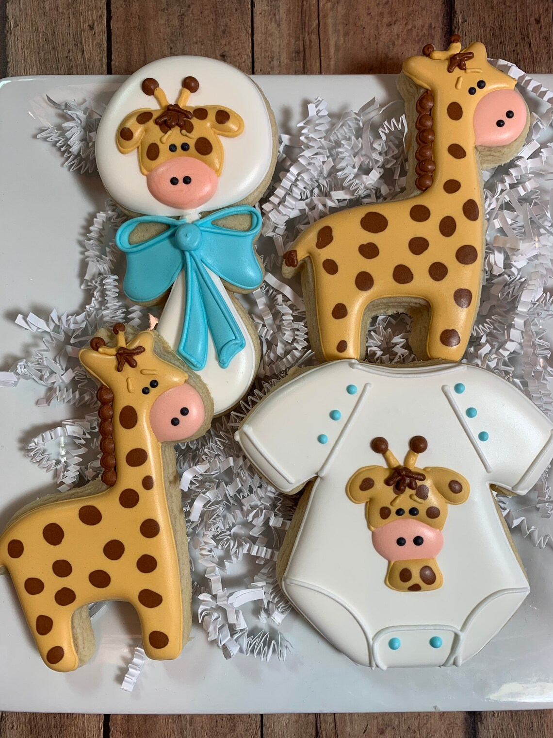 Giraffe Baby Shower Cookies, Party Favors - Etsy