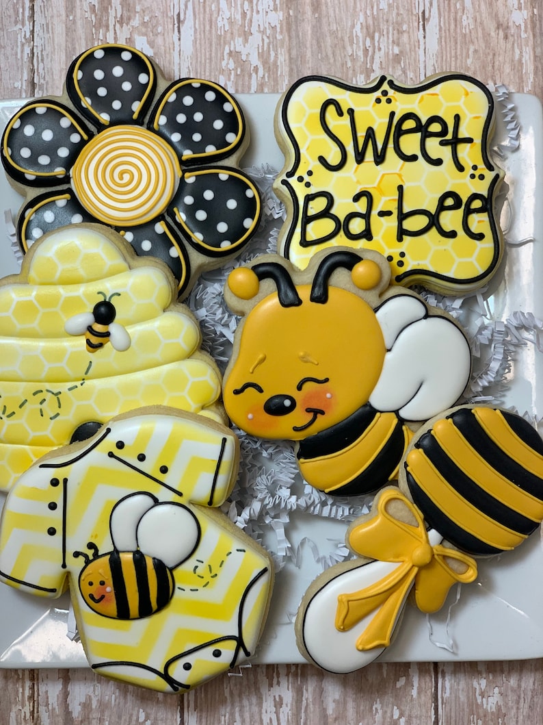 Sweet Ba-bee Baby Shower Cookies Bee Themed Cookies What - Etsy Canada