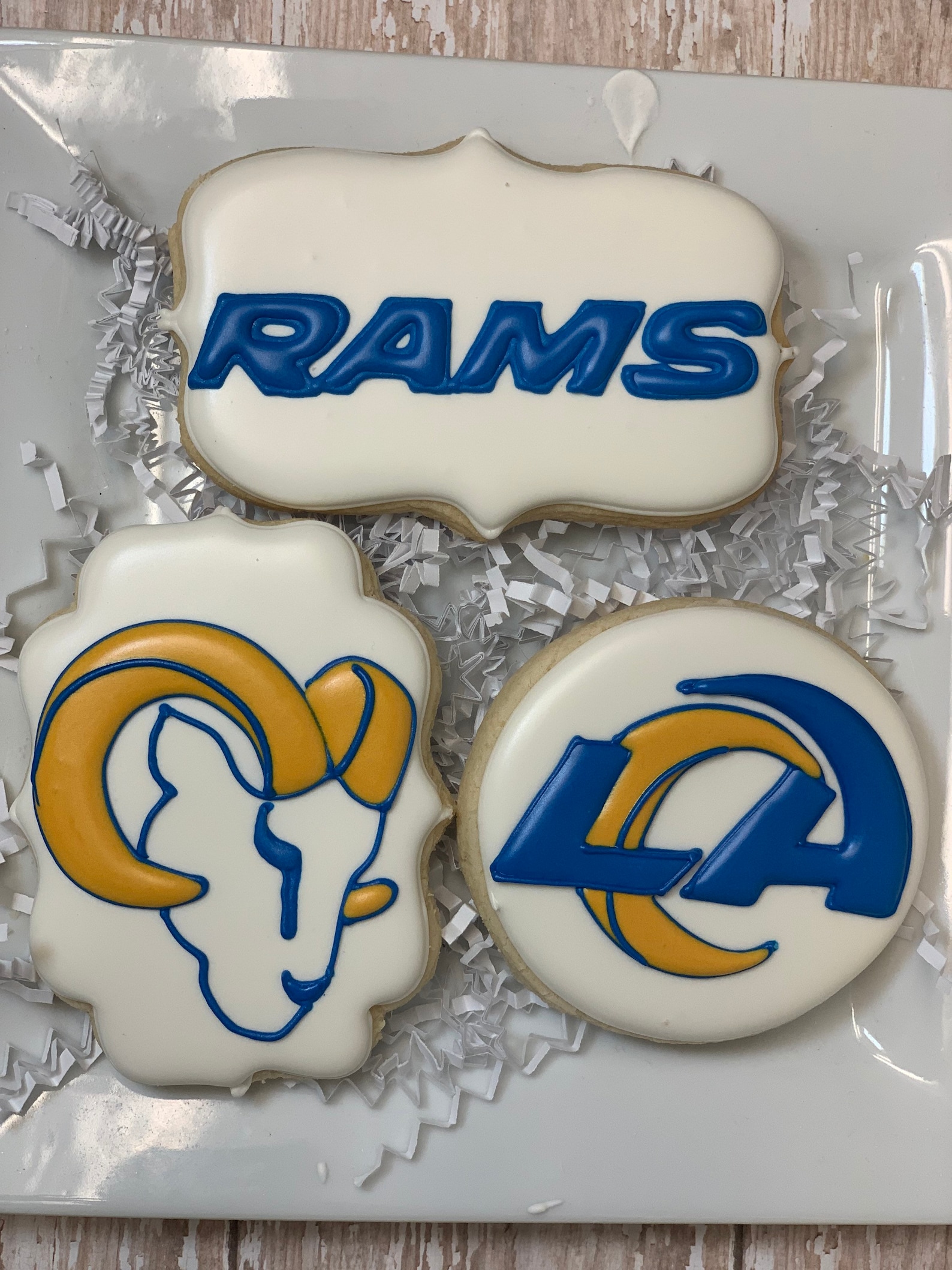 Los Angeles Rams Cookies, Superbowl Cookies - Etsy