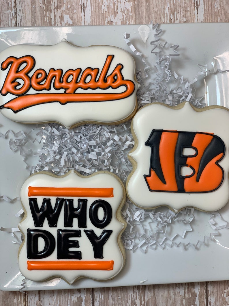 Cincinnati Bengal Cookies - Etsy