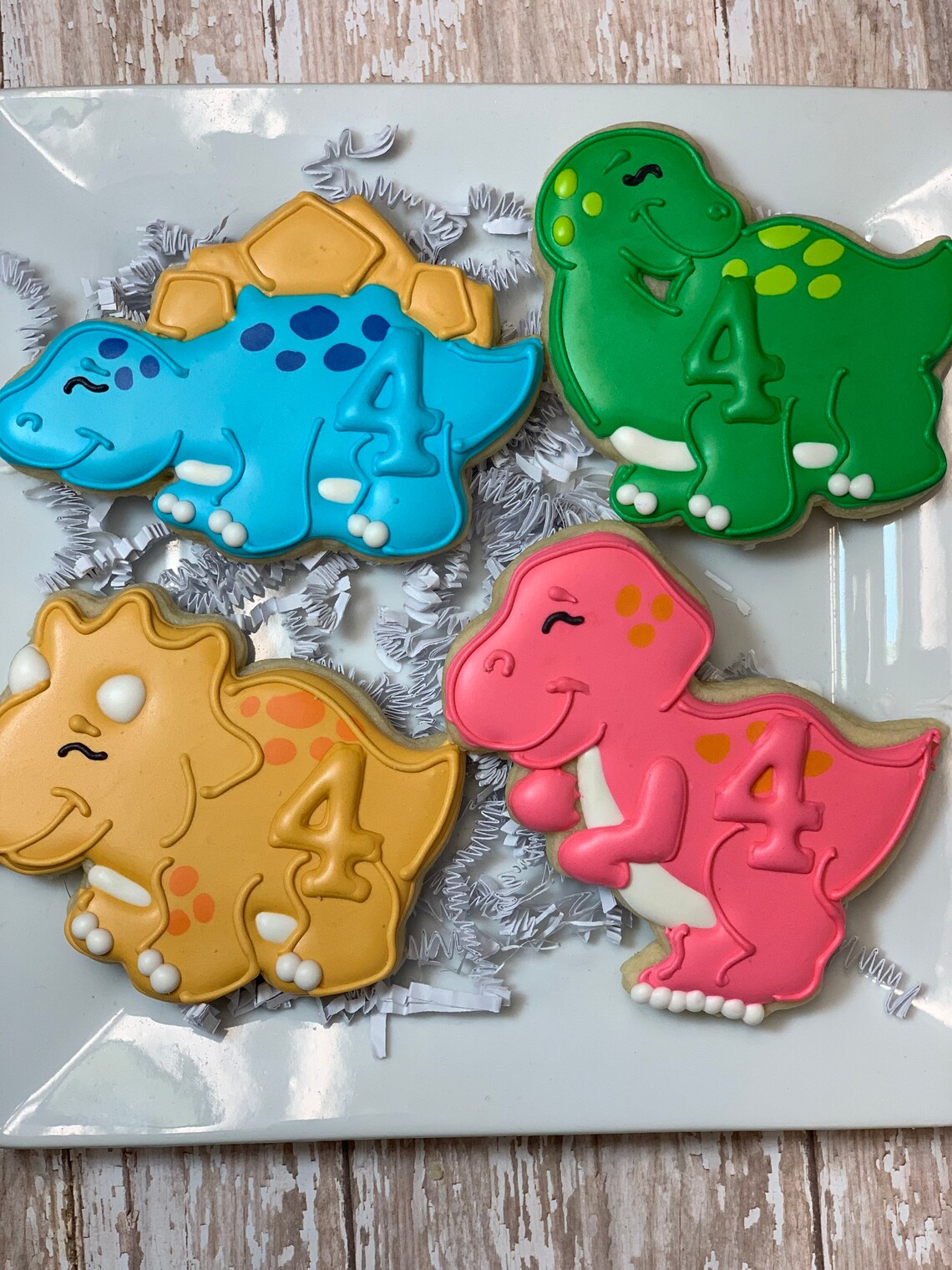 Dinosaur Cookies Stegosaurus Brontosaurus Triceratops - Etsy