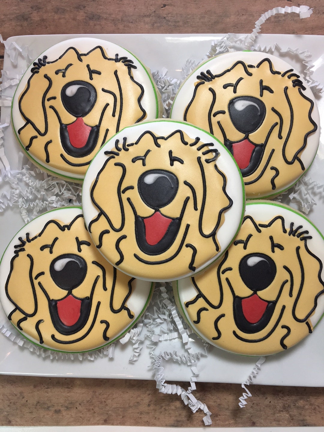 Golden Retriever Cookies - Etsy