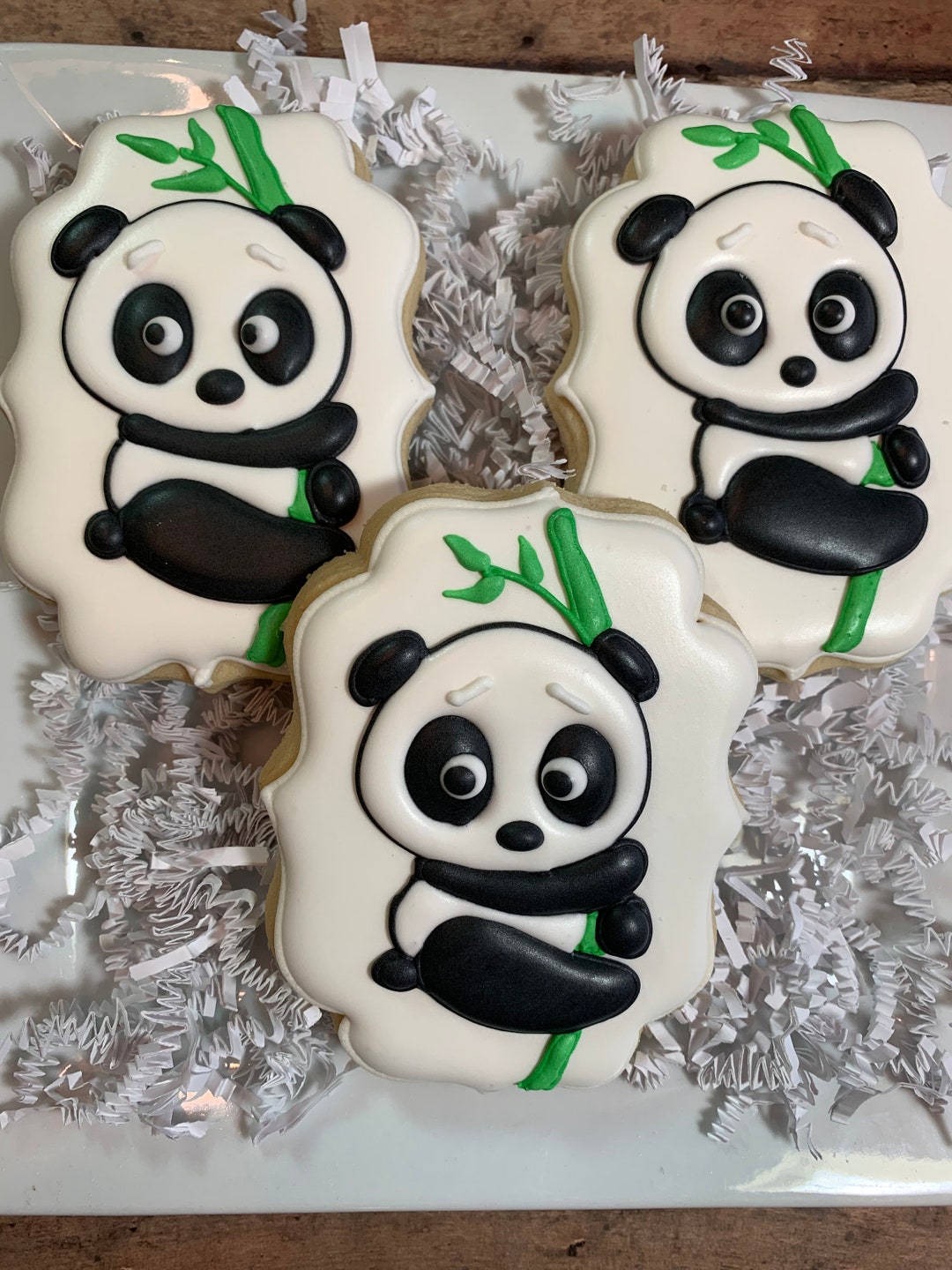 Panda Cookies - Etsy