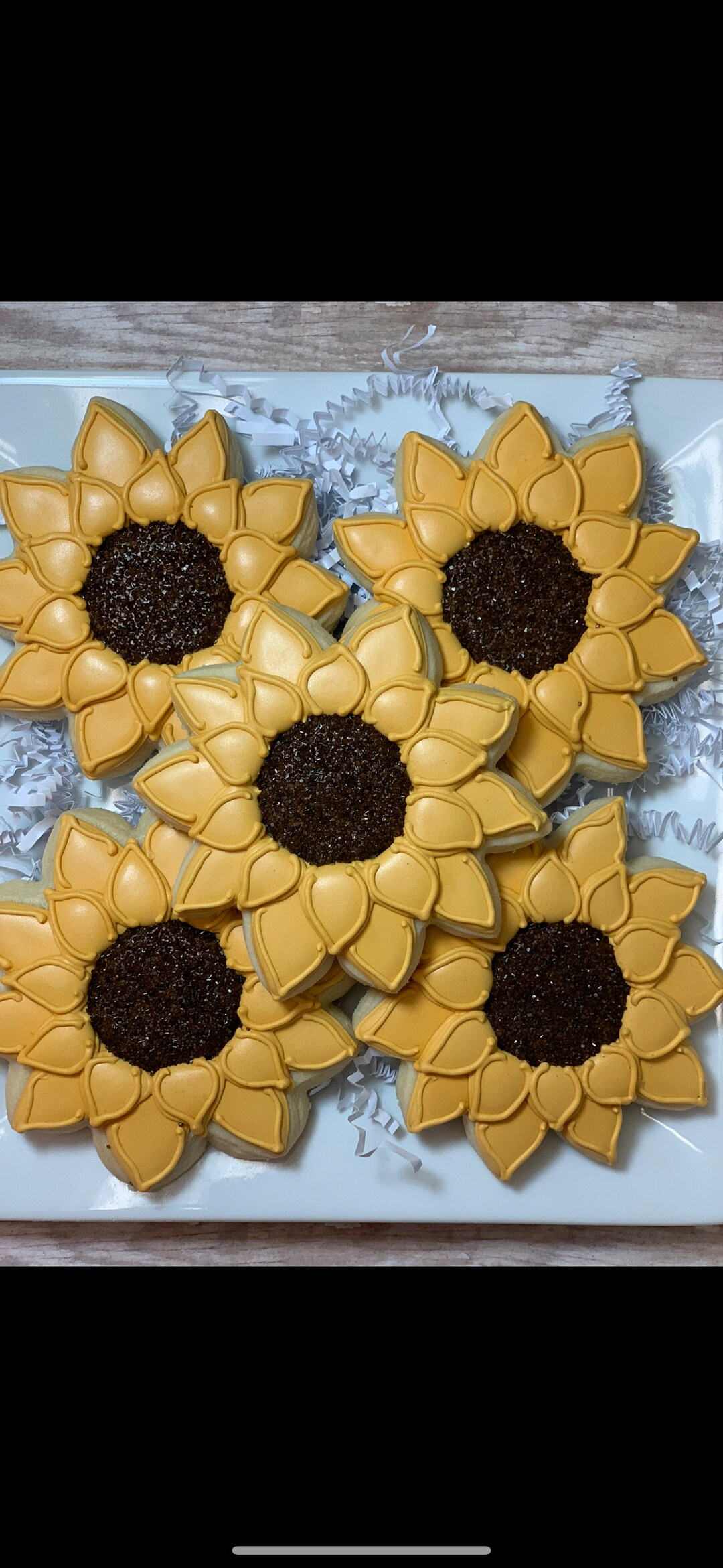 Sunflower Decorated Cookies, Party Favors, Bridal Shower, Wedding ...