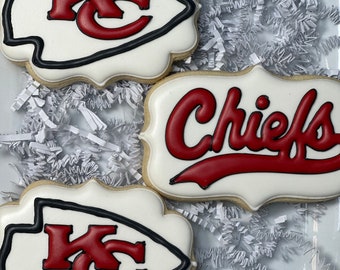 Kansas City Chiefs Inspired Cookies - Etsy