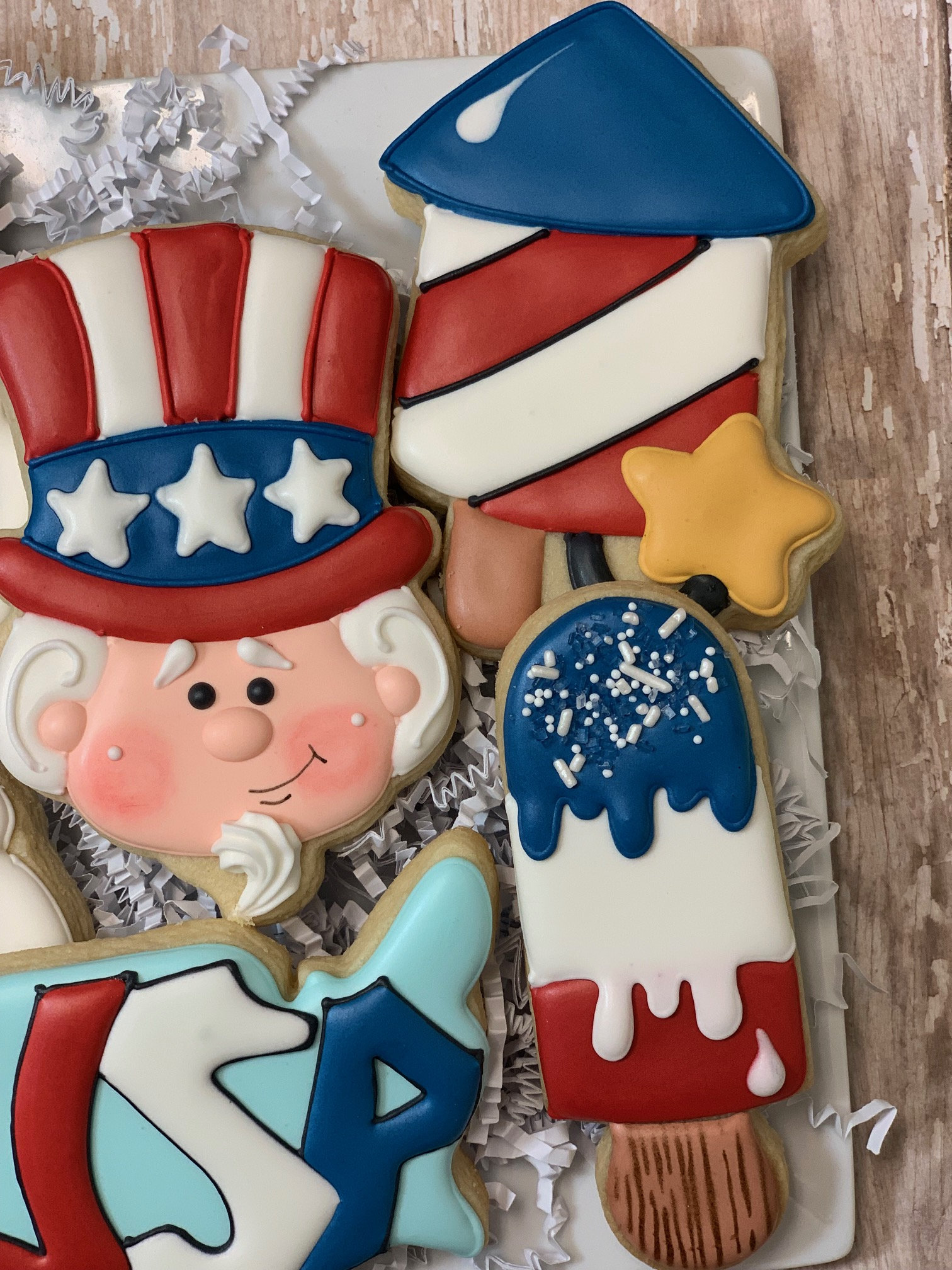 July 4th Decorated Cookies, Patriotic Cookies, Independence Day Cookies ...
