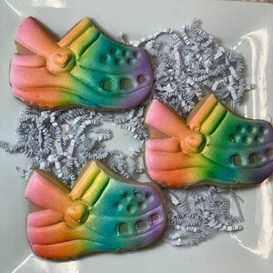 Croc Decorated Cookies - Etsy