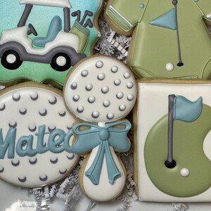 Golf Baby Shower Cookies, Baby Boy, Party Favors - Etsy