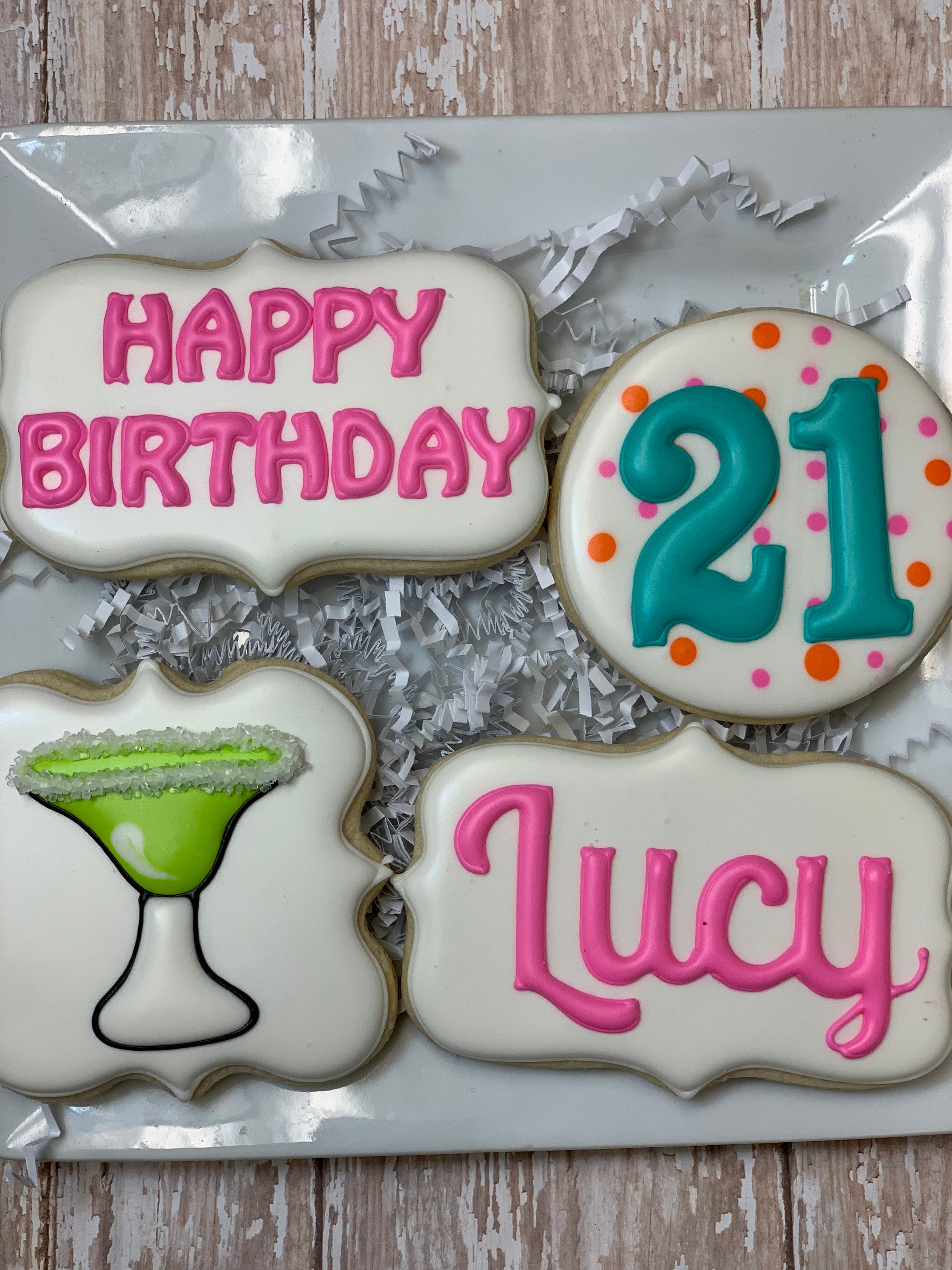 Happy 21st Birthday Cookies - Etsy