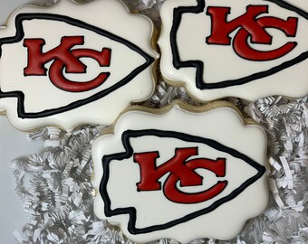Kc Chiefs Sugar Cookies - Etsy