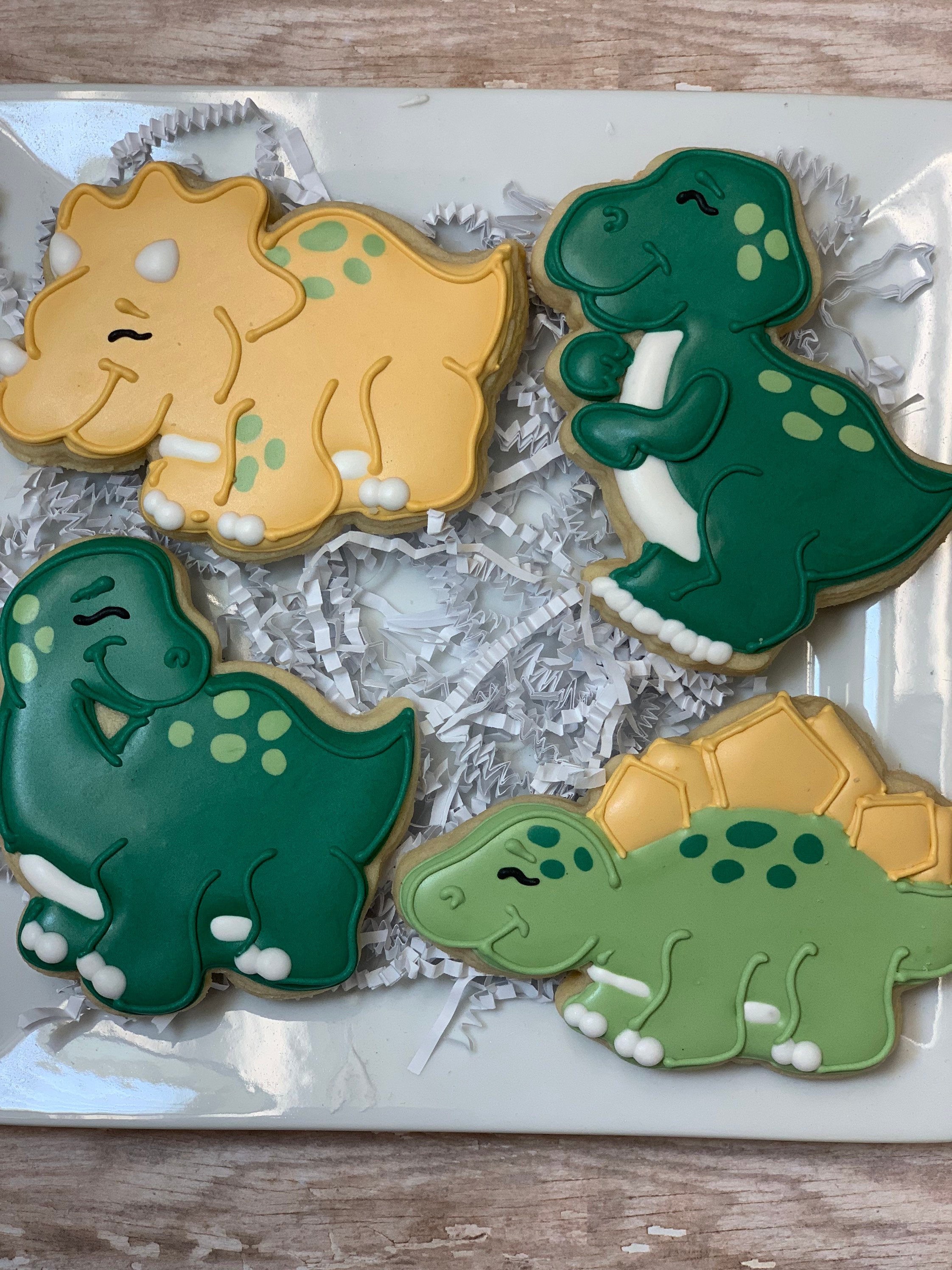 Dinosaur Cookies Stegosaurus Brontosaurus Triceratops - Etsy