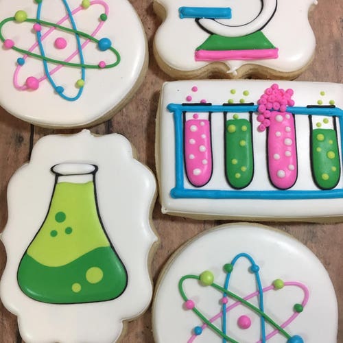 Science Cookies Science Fun Cookies | Etsy
