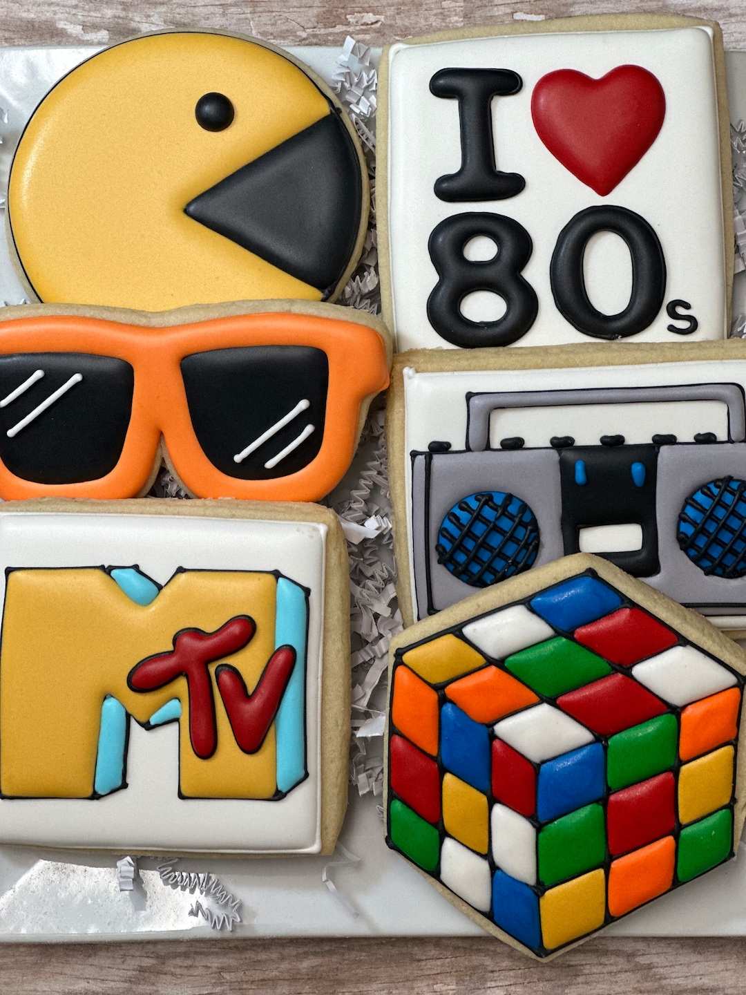 80s Themed Sugar Cookies, MTV Cookies, Pacman Cookies - Etsy