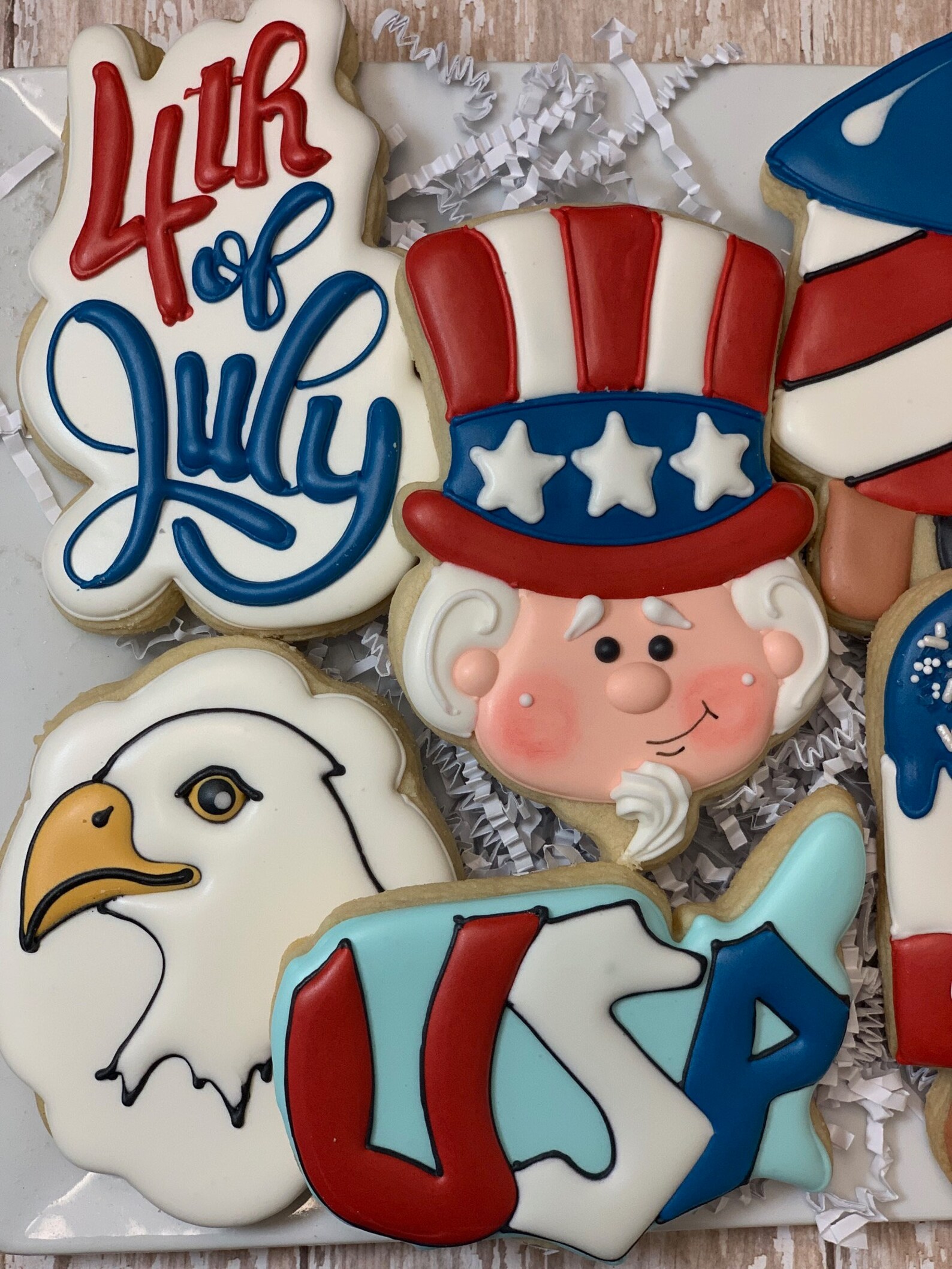 July 4th Decorated Cookies, Patriotic Cookies, Independence Day Cookies ...