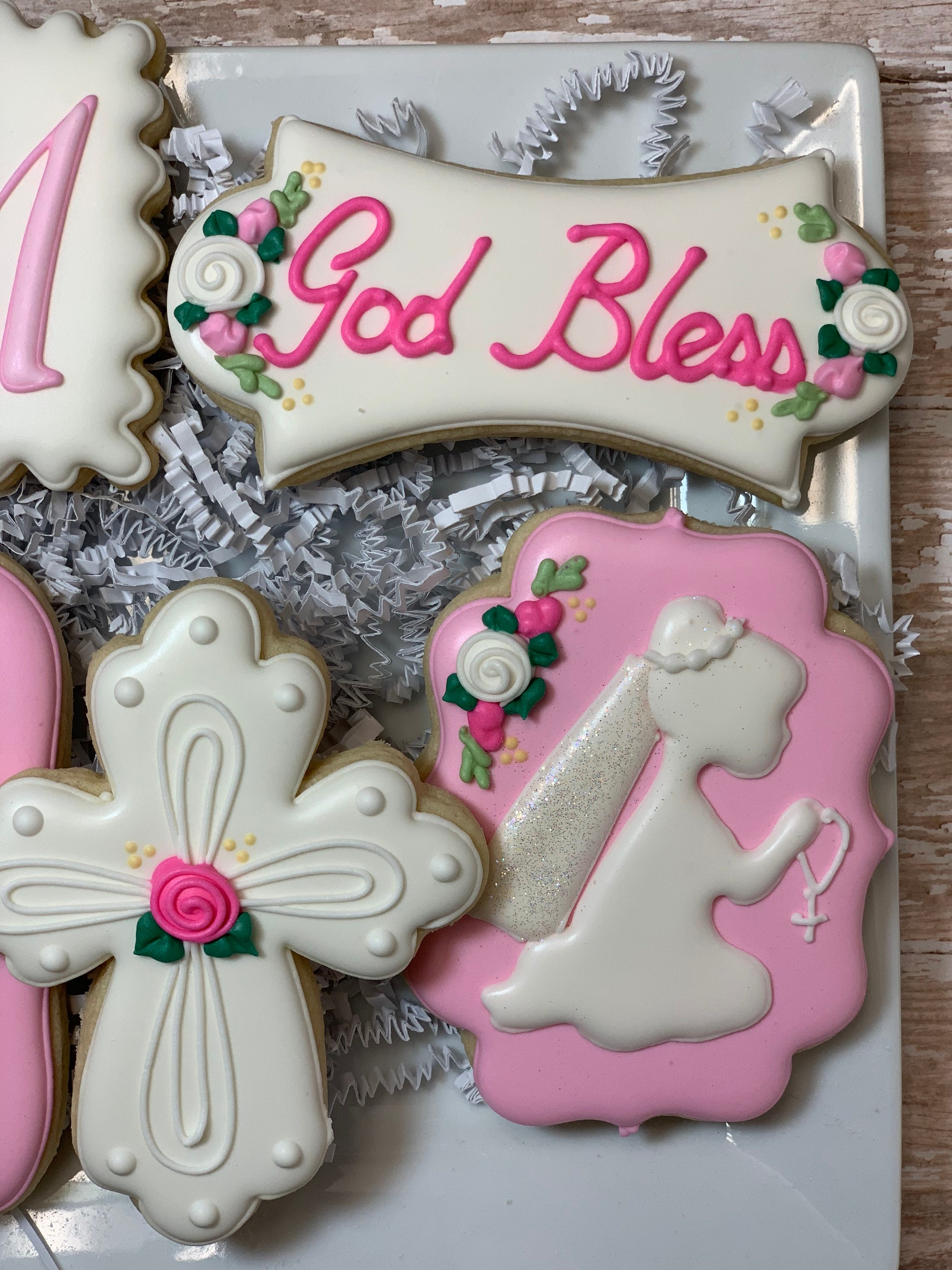 First Communion Decorated Cookies | Etsy