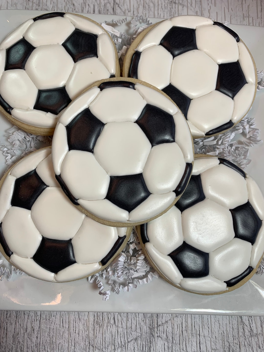 Soccer Ball Cookies, Party Favors - Etsy