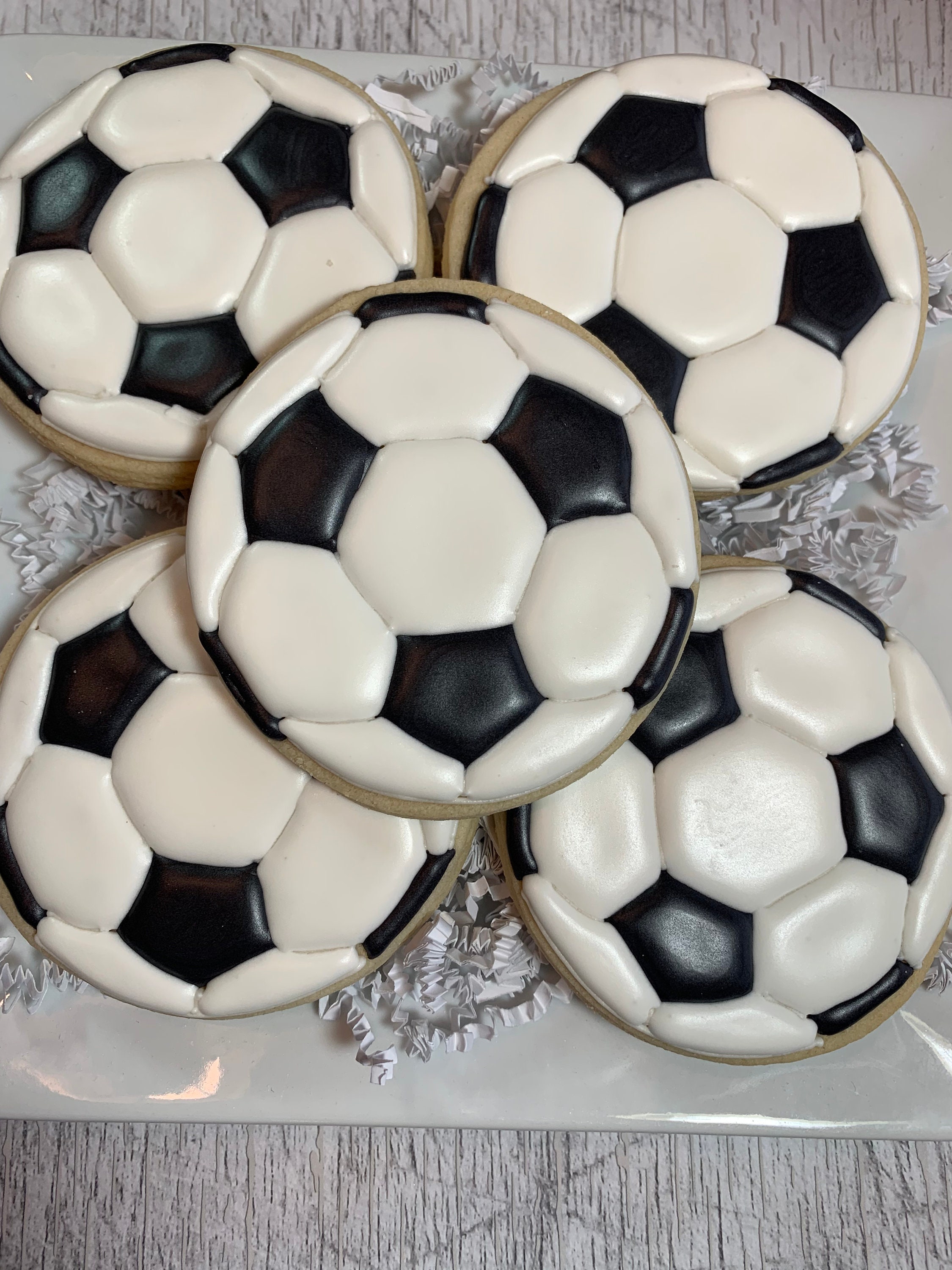 Soccer Ball Cookies, Party Favors - Etsy