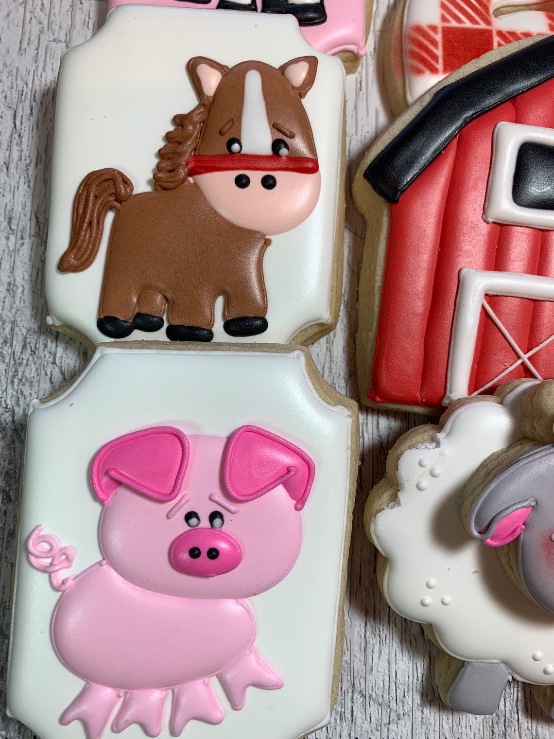 Farm Themed Birthday Cookies Party Favors - Etsy