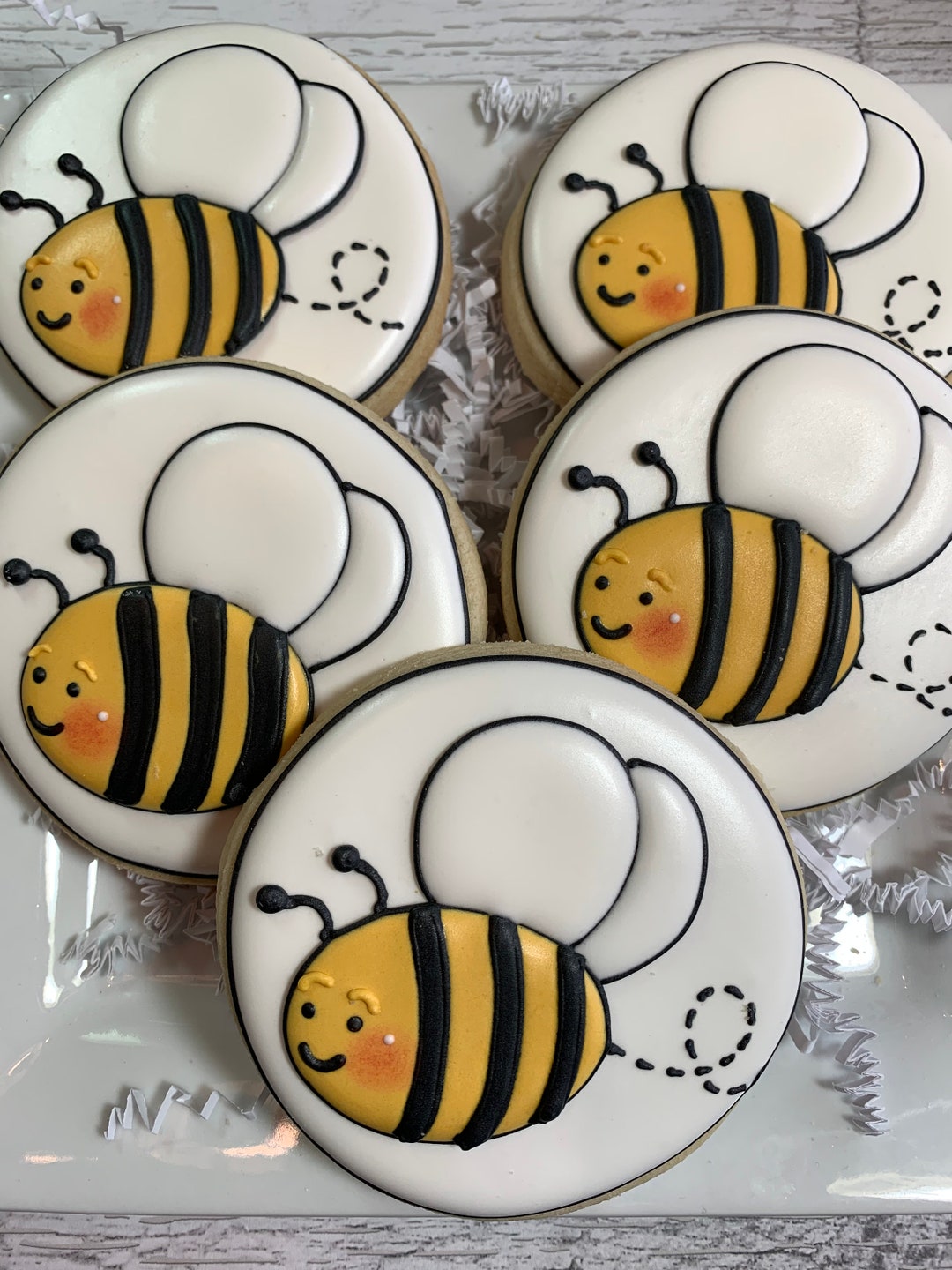 Bee Cookies, Bumble Bee Cookies - Etsy