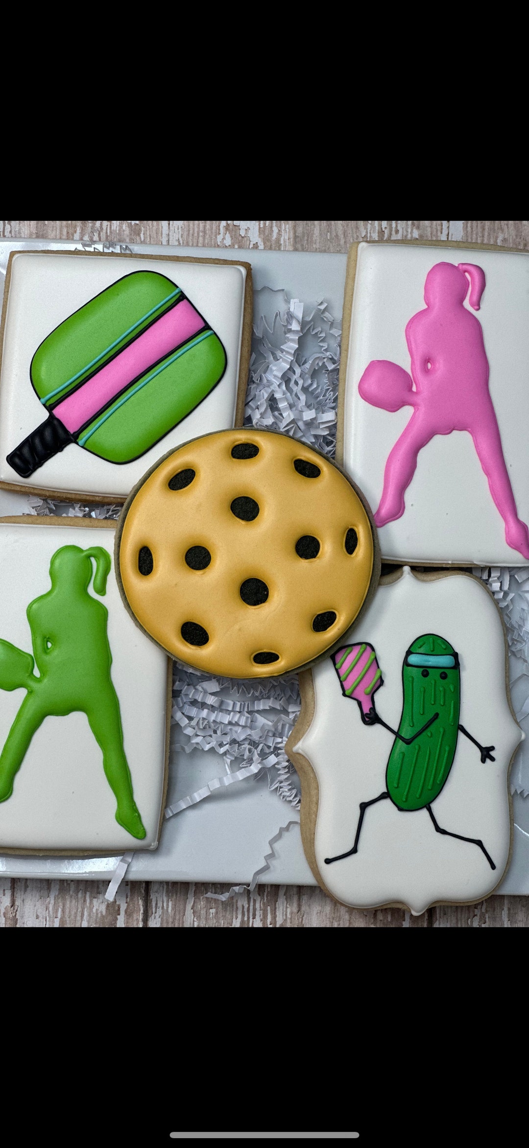 Pickleball Cookies - Etsy