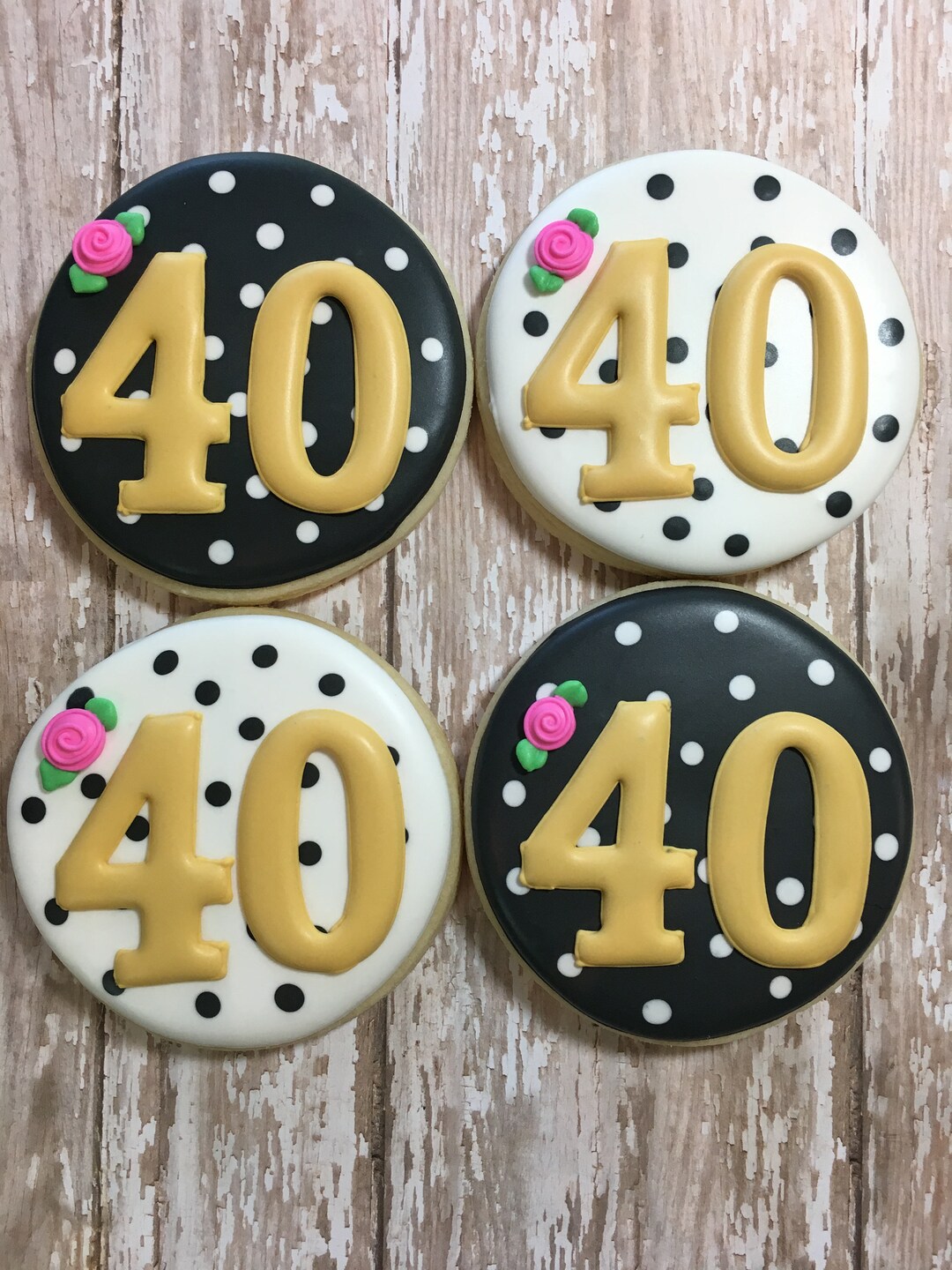Kate Spade Birthday Party Cookies, 40th Birthday, Party Favors, - Etsy