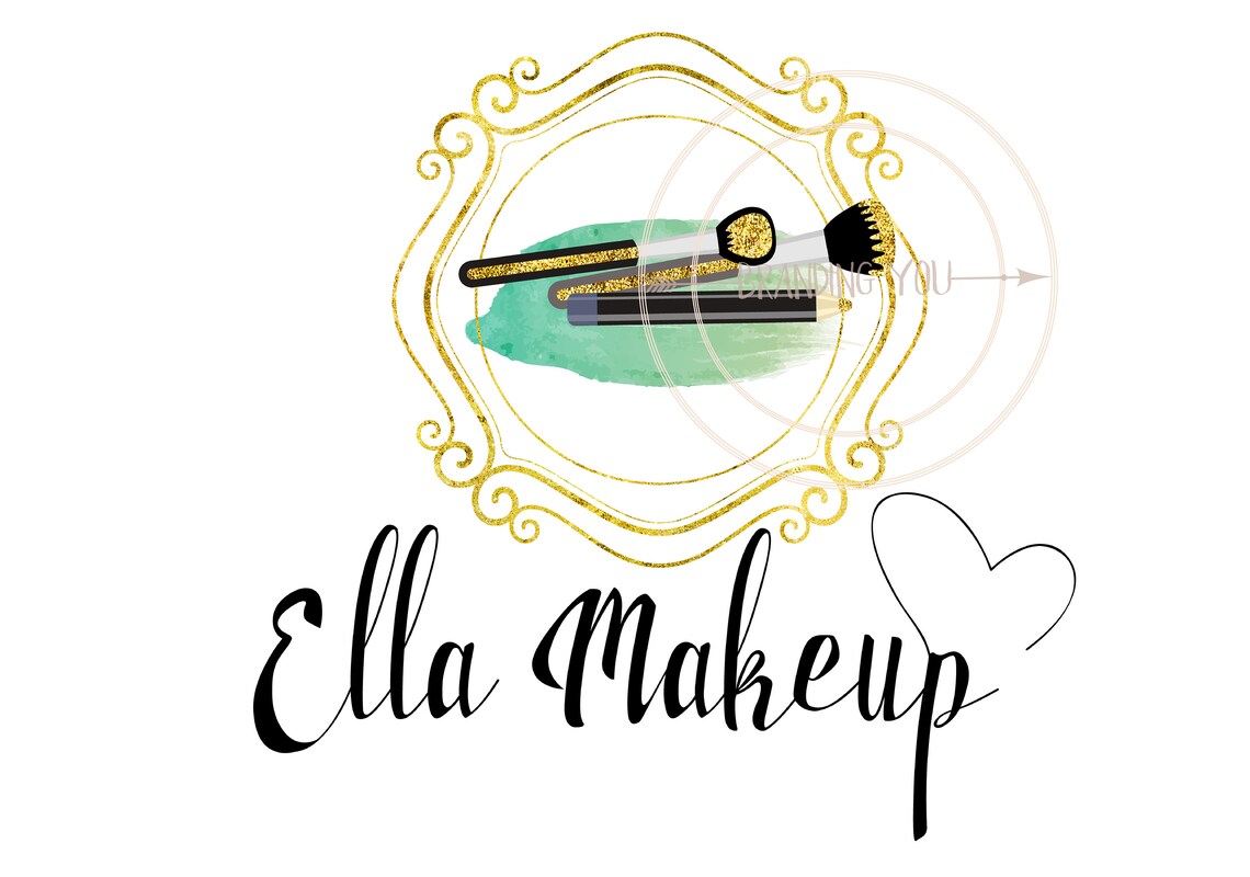 Premade beauty makeup logo Custom logo design makeup logo | Etsy