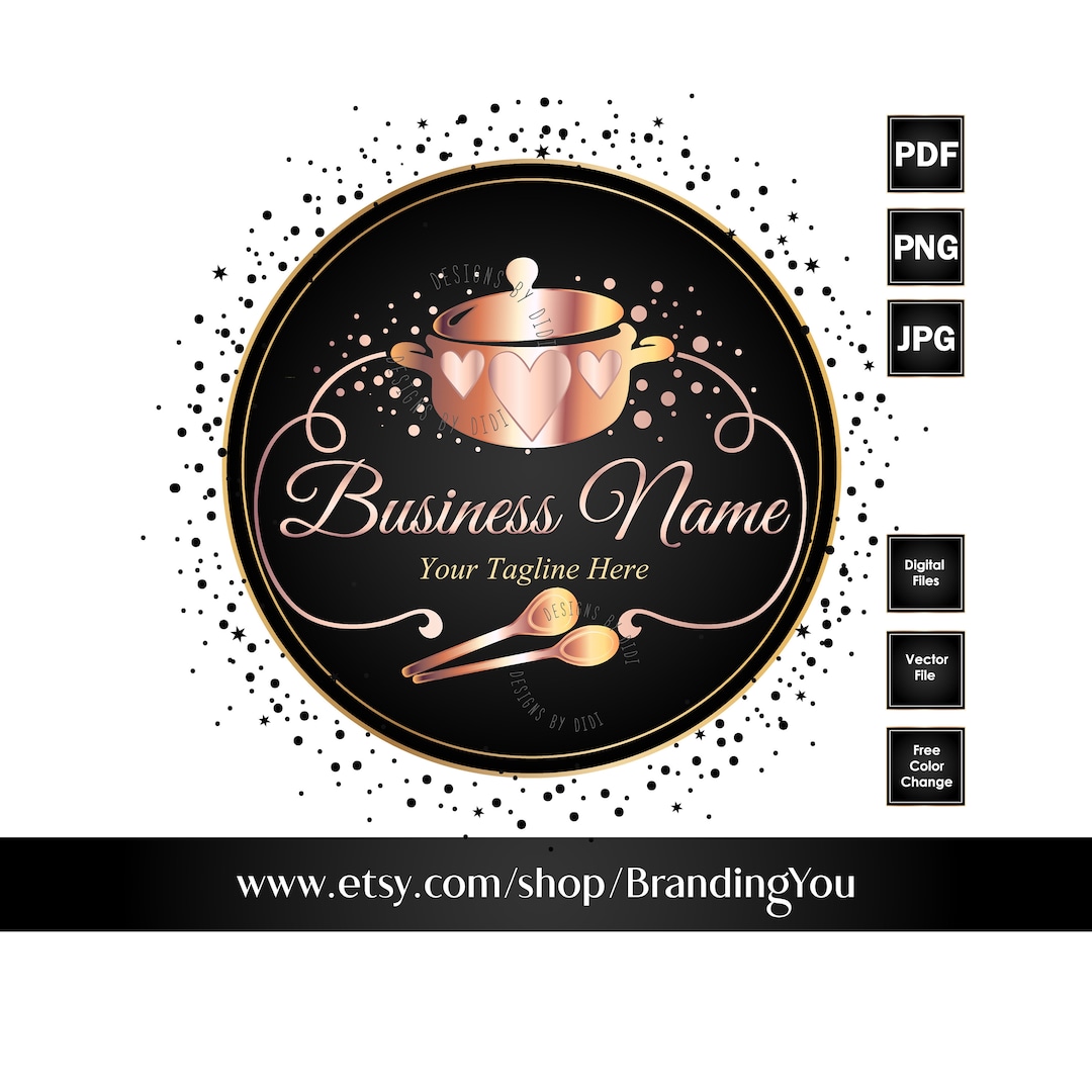 Catering Logo, Cooking Pot Design, Culinary Blog Food Logo Design, Cook ...