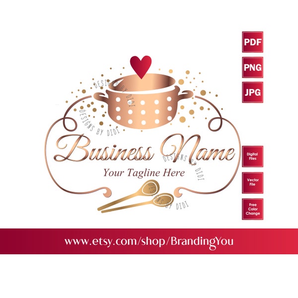 Food Blog Logo - Etsy