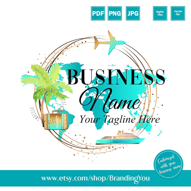 Travel Logo Ship - Etsy