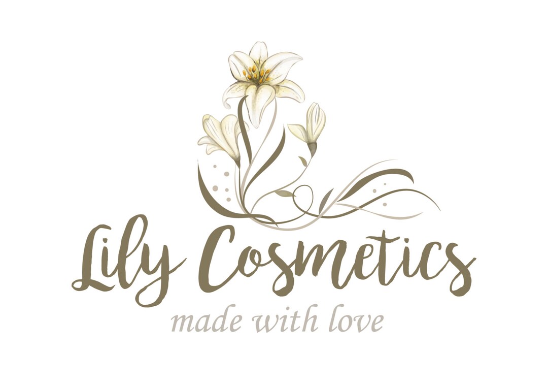 Lily Logo, Flower Shop Logo, Boutique Logo, Fashion Logo, Beauty Logo ...