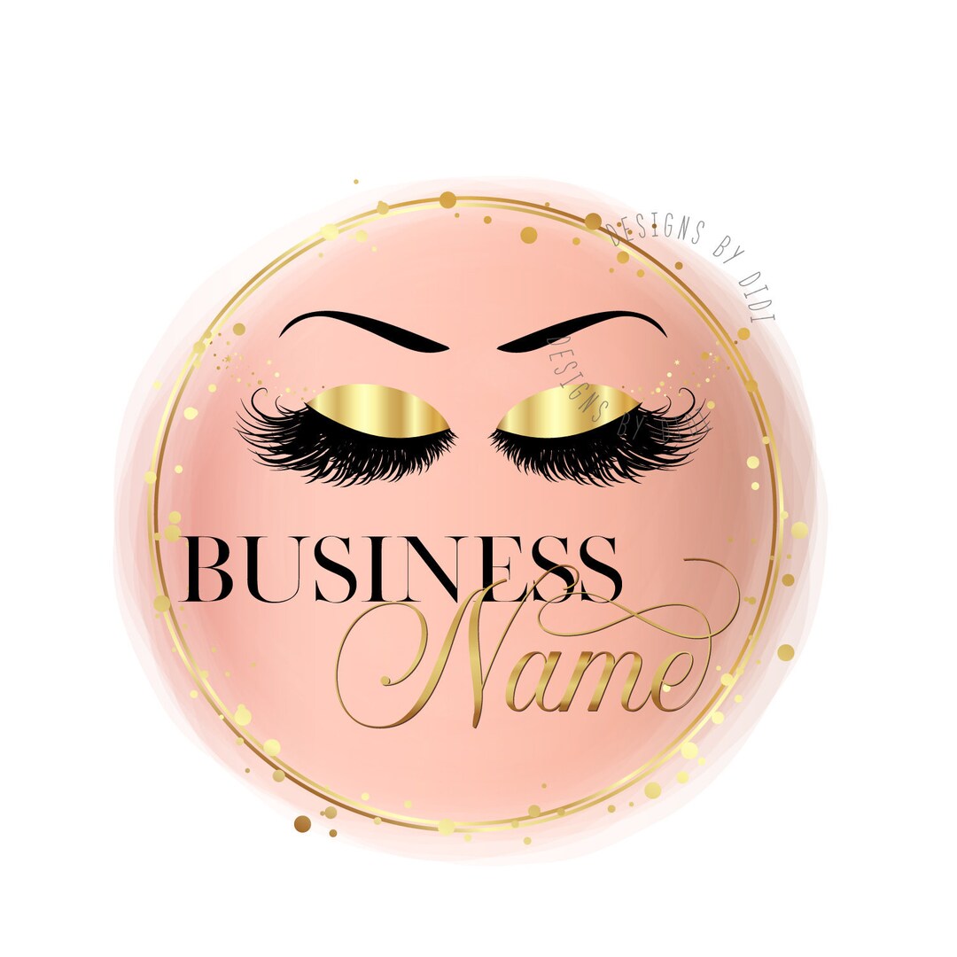 Lashes Logo, Glitter Eyelash Branding, Lash Minks Design, Eyelash Logo ...