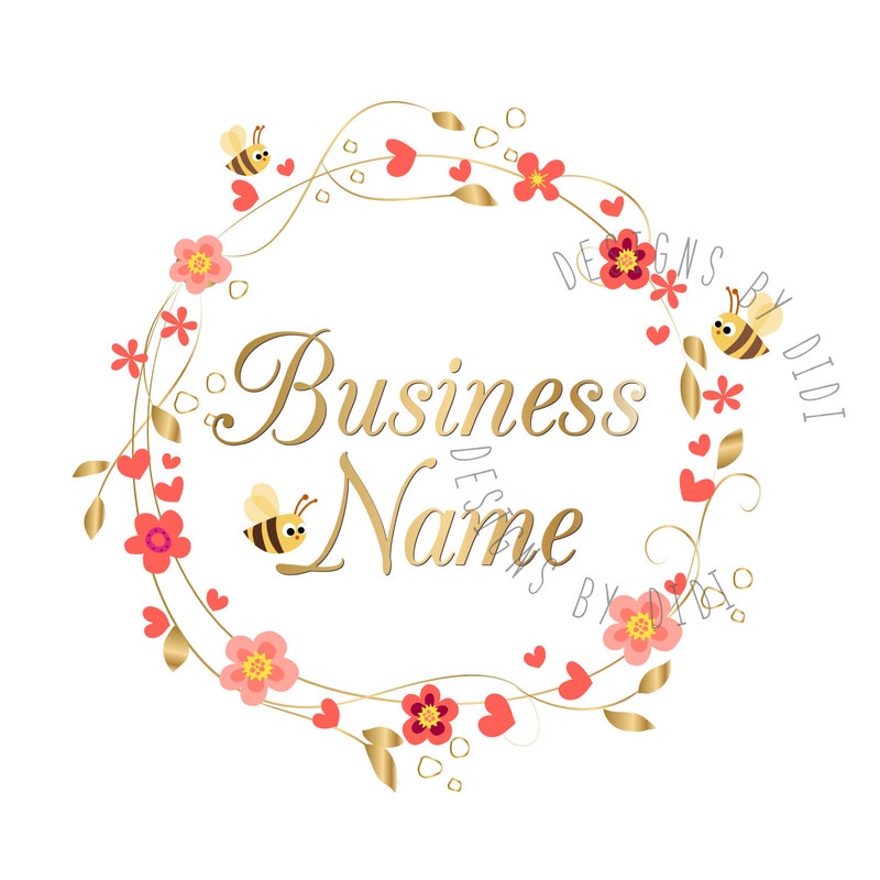 Flower Bee Logo - Etsy