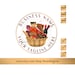 Gift Basket Logo, Custom Logo Design, Red Gold Gift Basket Logo, Bakery ...
