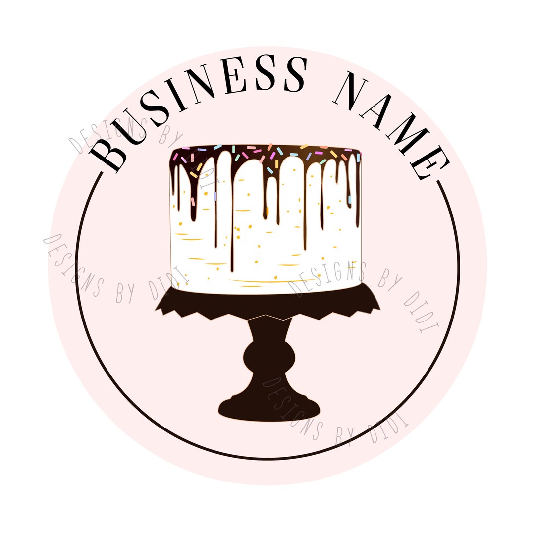 Premade Cake Logo, Custom Logo Design, Bakery Logo, Sweets Cake Logo ...