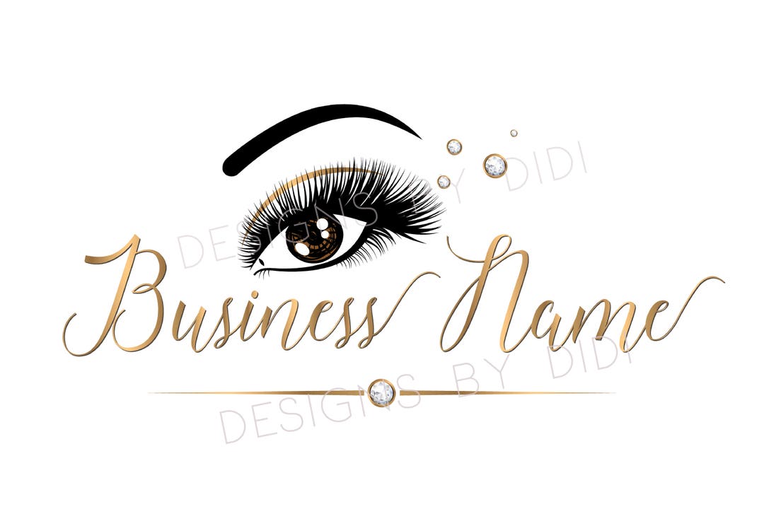 Lash Logo, Custom Logo, Lashes Logo, Eyelash Logo, Cosmetics Logo ...