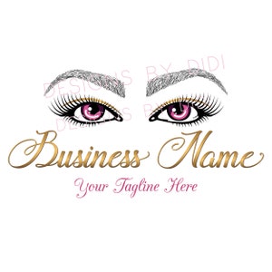 Lash Logo, Custom Logo, Makeup Artist Logo, Eyelash Logo, Cosmetics ...