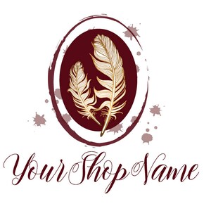 Feathers Logo, Boutique Logo, Fashion Logo, Beauty Logo, Business Logo ...