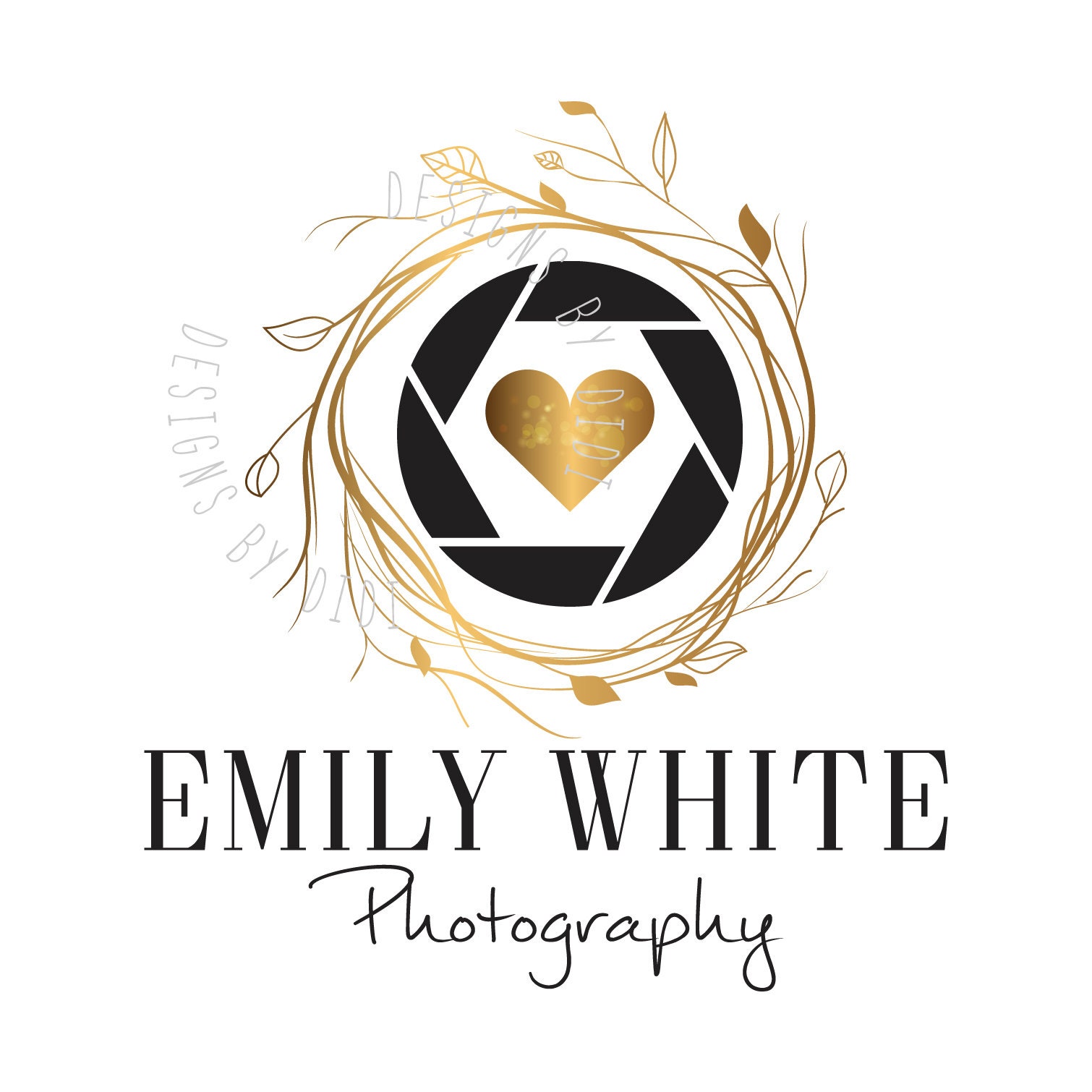 Custom Logo Design Camera Photography Logo Stamp Watermark - Etsy