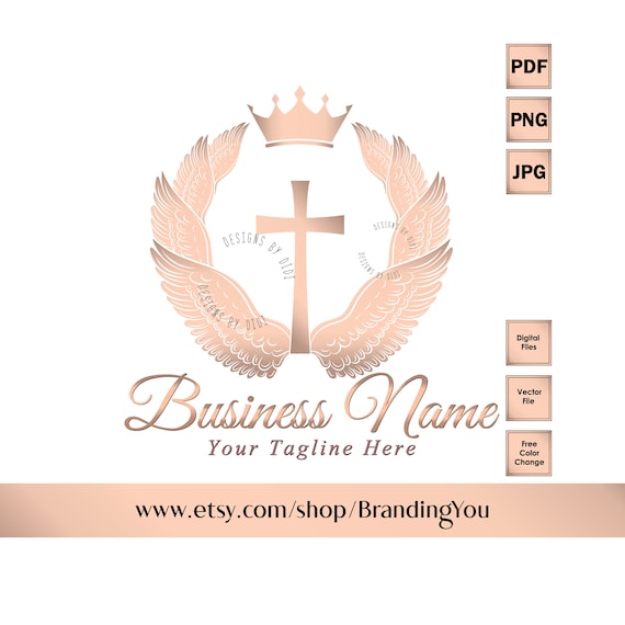 Cross With Wings Logo Cross Wings Vector Art, Icons, And Graphics For