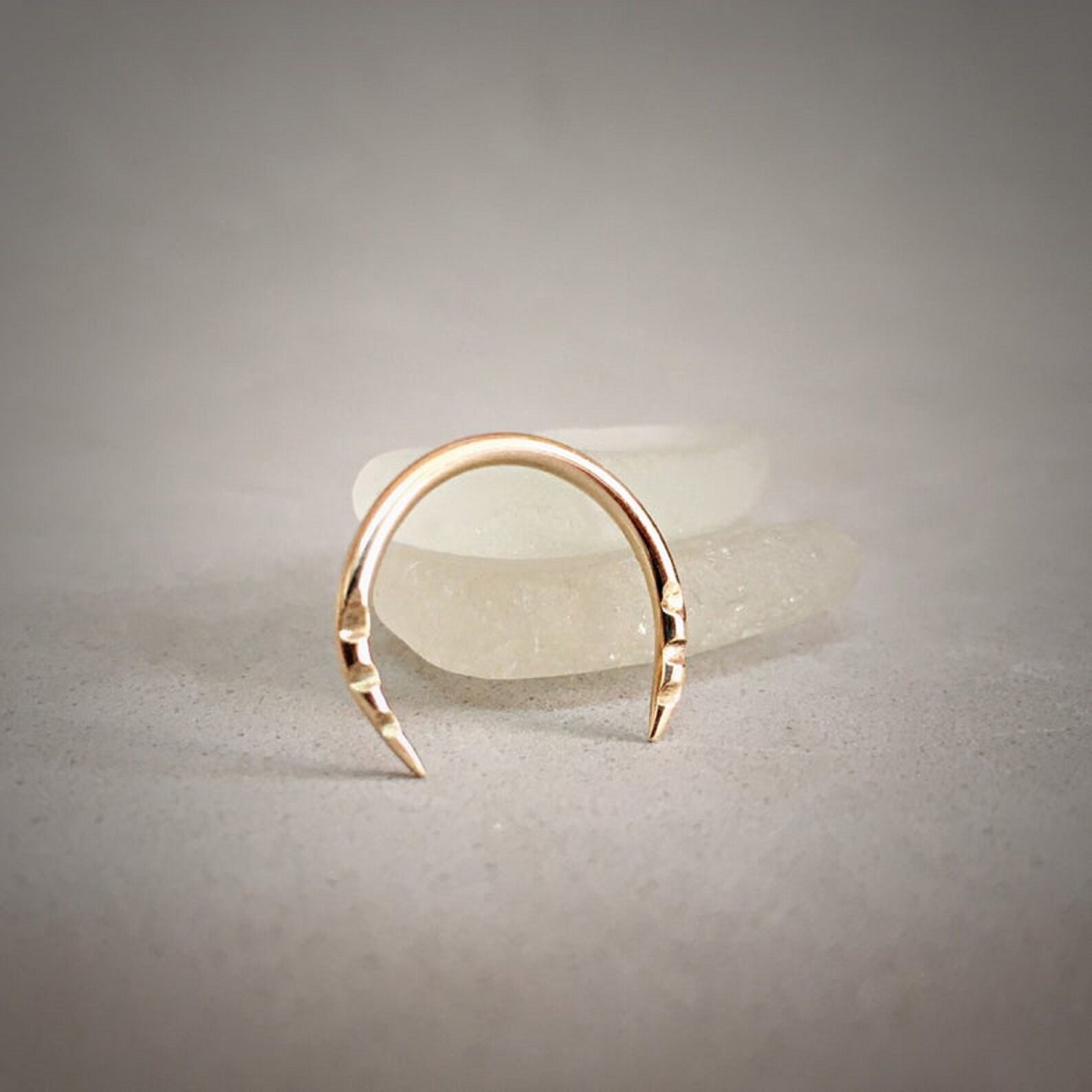 22K Septum Jewelry Goth, Septum Piercing Gold, Septum Ring 16g ...