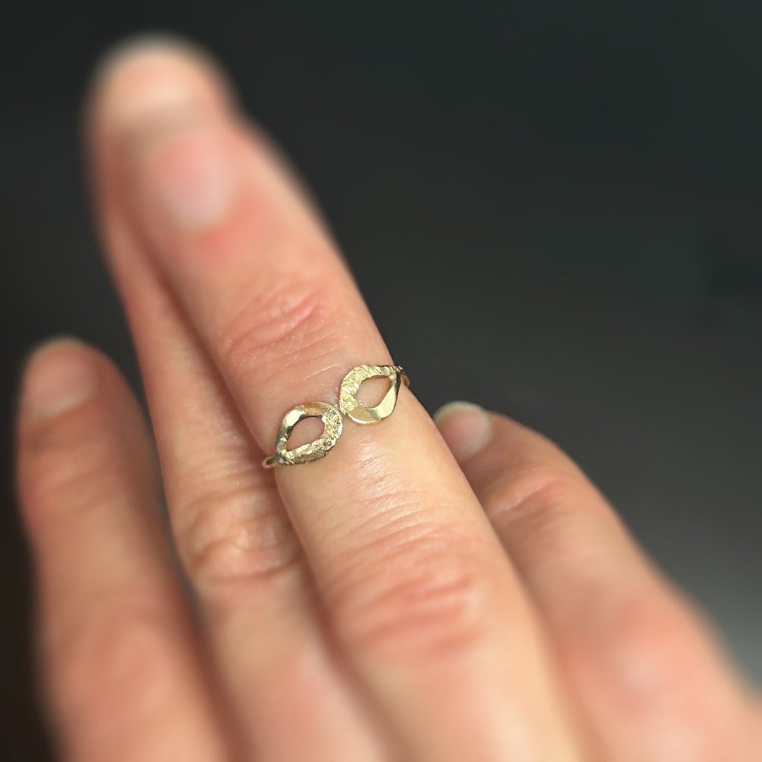 Pinky Ring Women Solid Gold, Mid Knuckle Ring Gold, Toe Jewelry, Ring ...