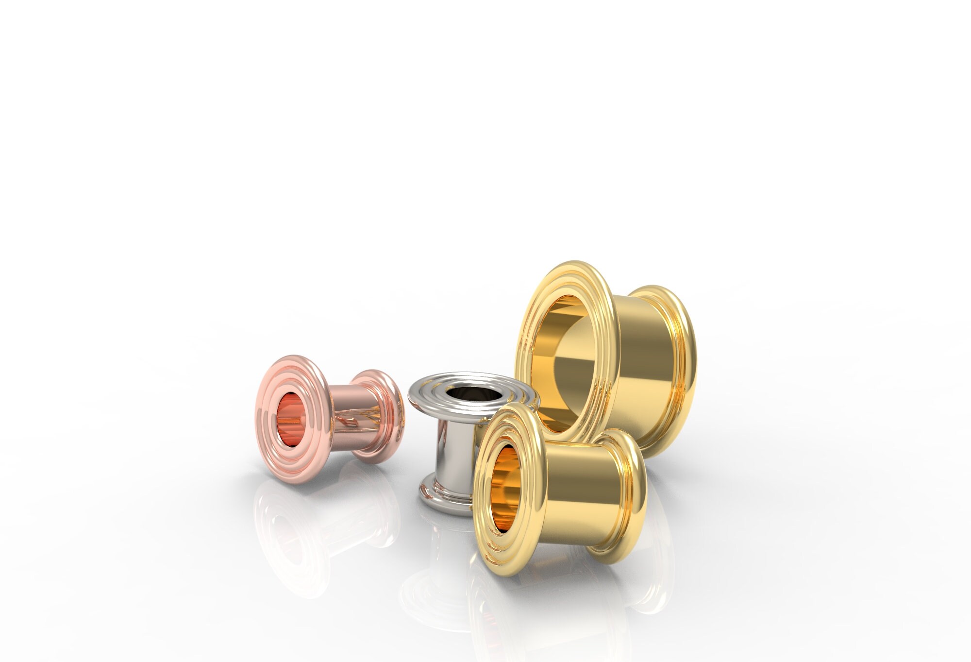 Tunnel Gauges 14K Piercing Plugs and Tunnels 00g Ear Plugs | Etsy