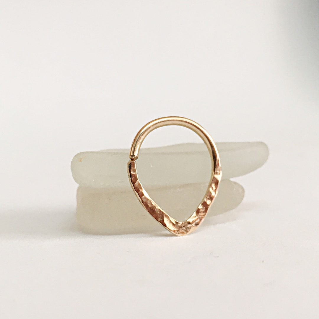 Septum Ring Gold 22K Jewelry Septum Jewelry 14g Gold Septum - Etsy