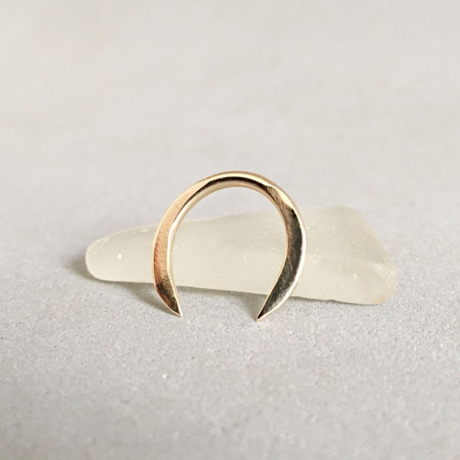 Tribal Septum Horseshoe Buffalo Horn Ring 22K 12g Septum - Etsy