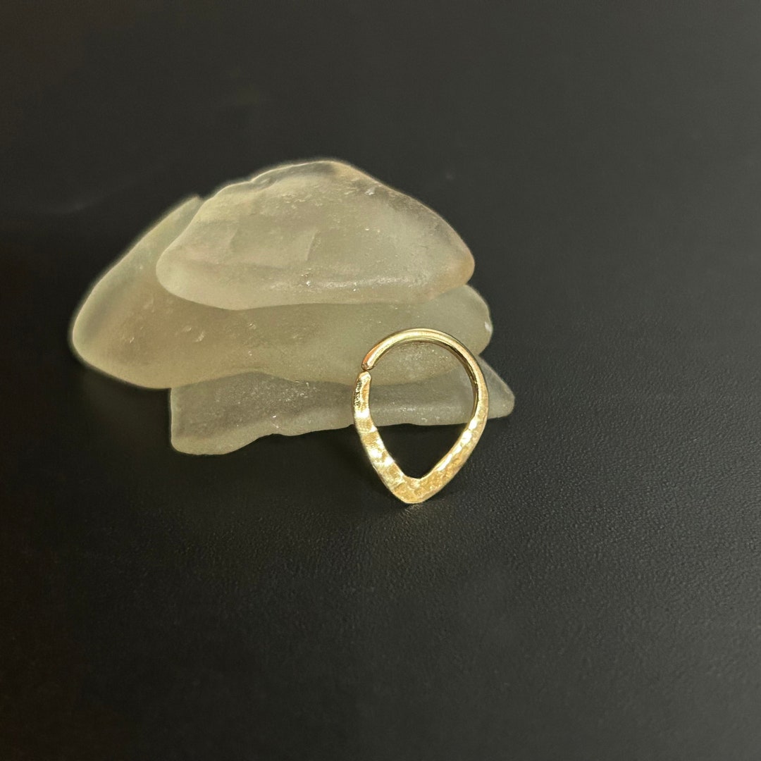 Septum Ring Triangle, Daith Earring Gold, Septum Jewelry Goth, Daith ...